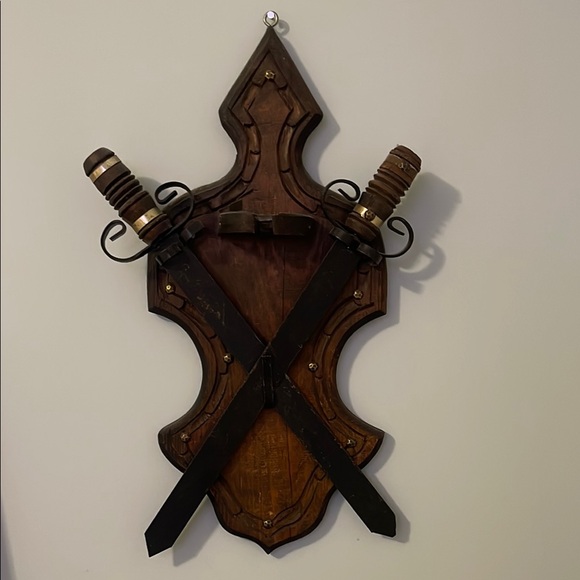 Wall Decor | Medieval Gtico Displaying Shields Reproduction Wood Metal ...